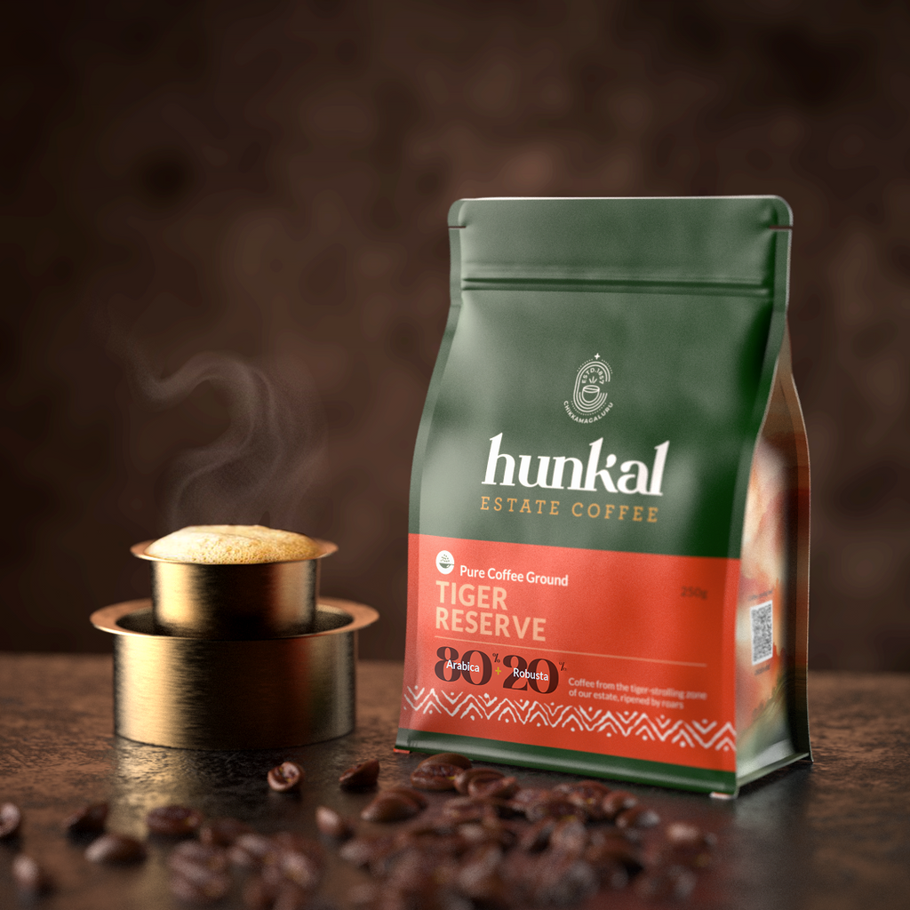 Tiger Reserve - Pure ground coffee (Prev. Morning Brew) – Hunkal Estate ...