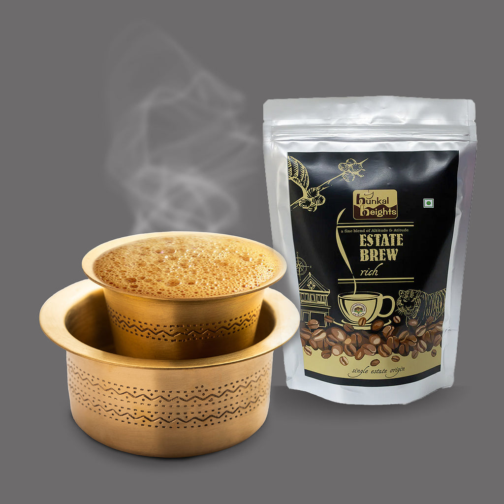 Rich Filter Coffee & Davara Set – Hunkal Estate Coffee
